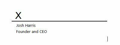 How to insert a handwritten signature into Word - Doc2