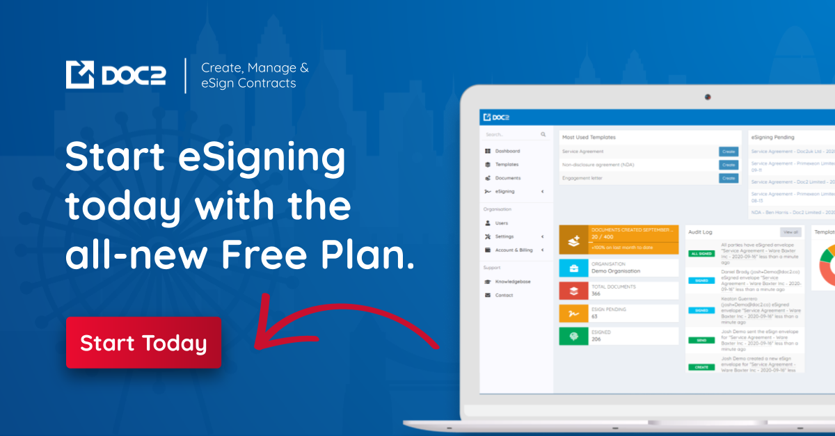 Digital signatures with the all-new Free Plan - Doc2